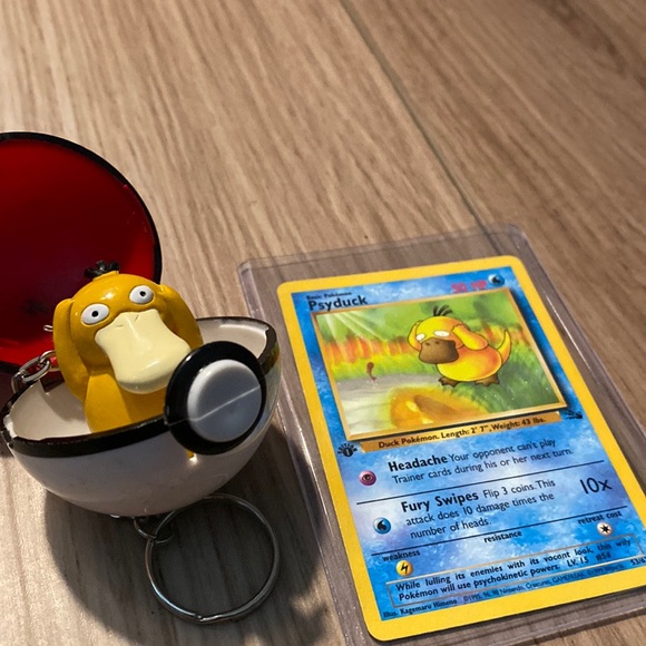Pokemon | Toys | Pokmon Psyduck St Edition 5362 With Authentic Pokeball ...